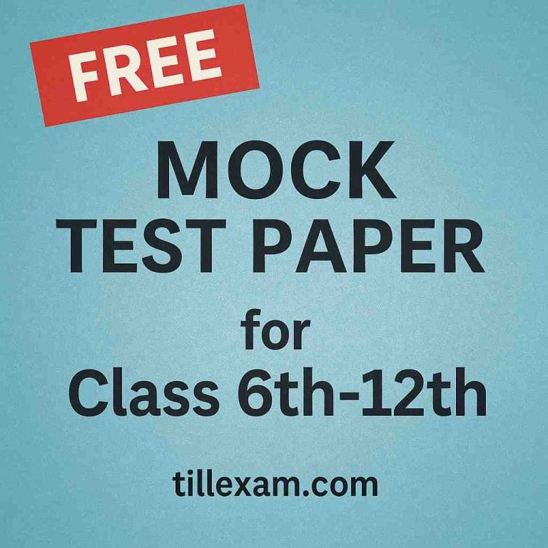 CBSE Class 6th English NCERT based Mock Test Paper Practice Set — 1 ...