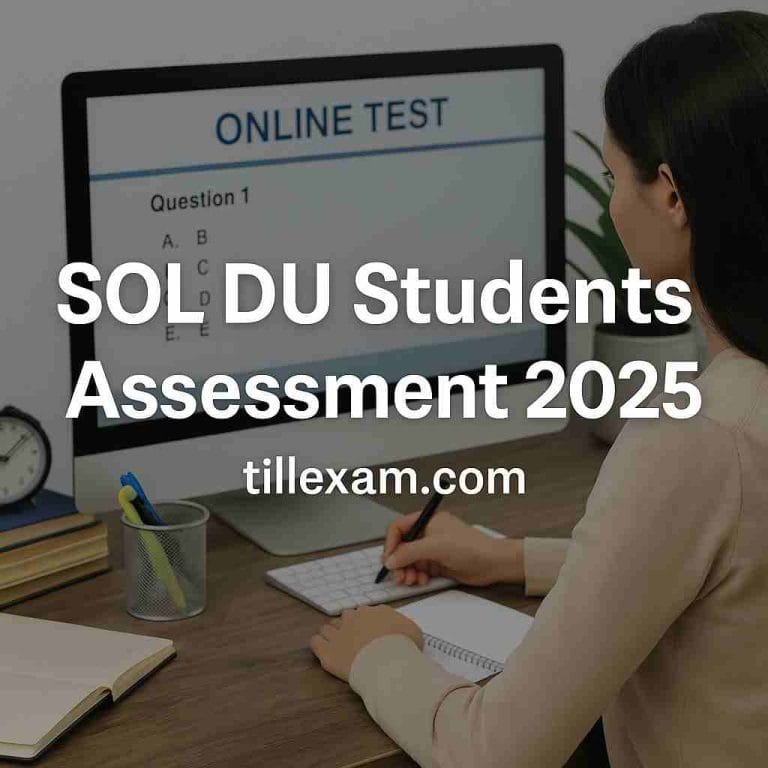 Online Assessment for SOL DU Students (Admission Before 2025) | PRAGYAN ...
