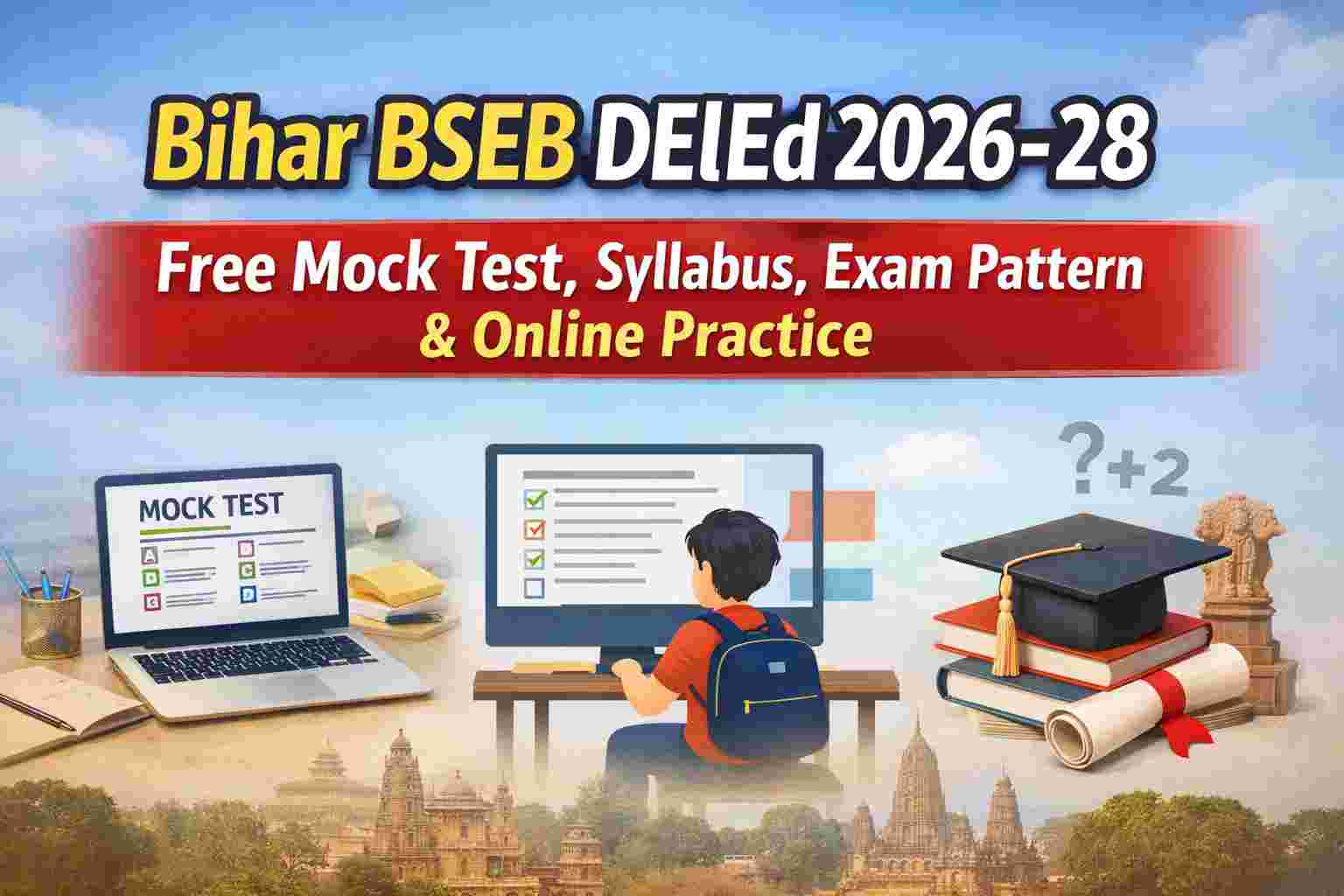 Bihar BSEB DElEd 2026–28 : Free Mock Test, Syllabus, Exam Pattern ...