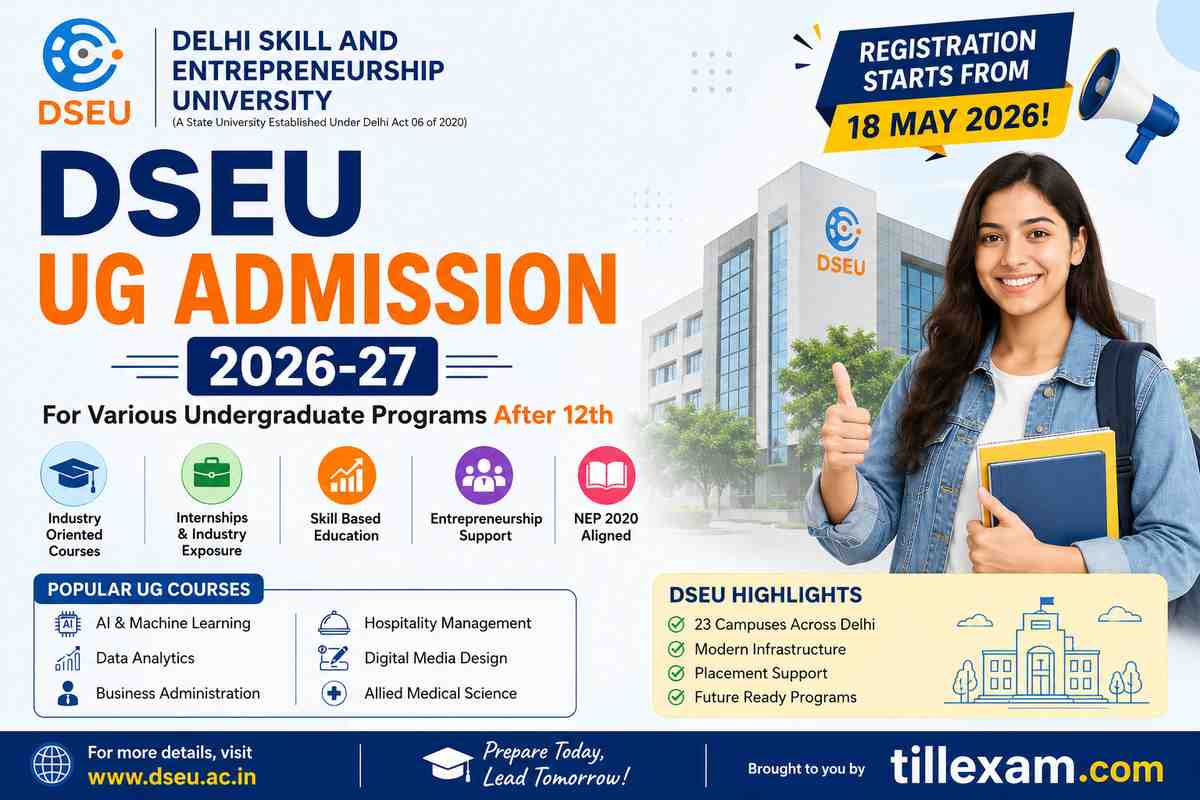 DSEU Delhi Admission 2026 Started for Undergraduate Courses: Check ...